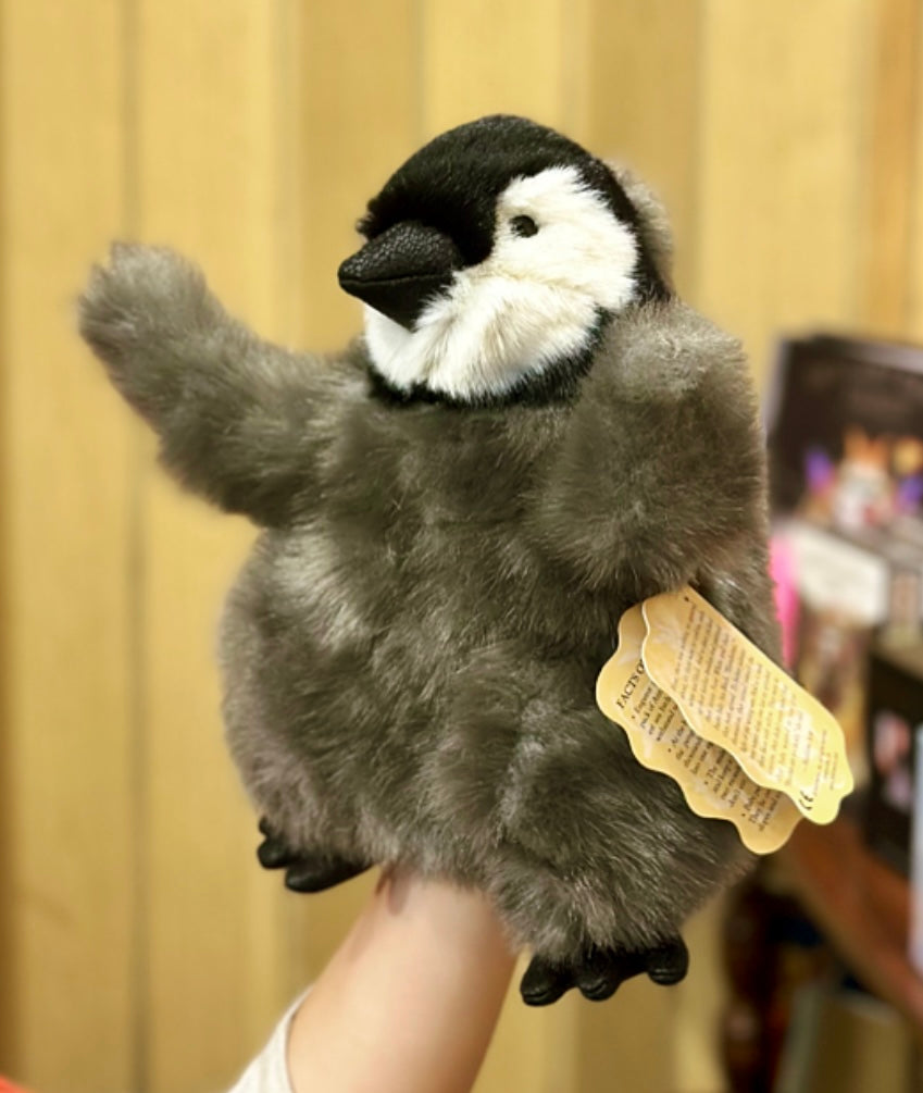 Baby Emperor Penguin Hand Folkmanis Puppet – Glow Fish Studios
