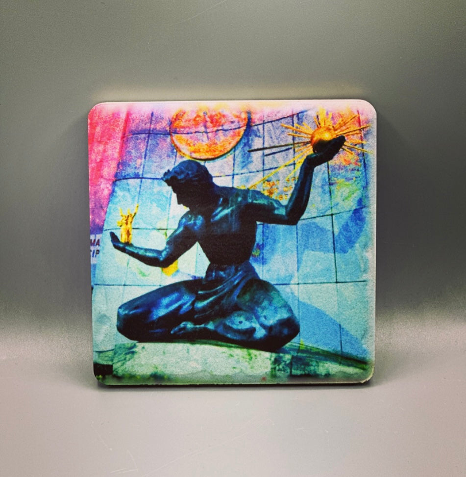 Spirit of Detroit Coaster Detroit Coaster Co Glow Fish Studios