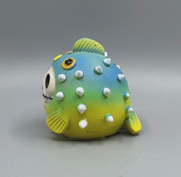 Puffington the Blow Fish Skeleton Furrybones Collectible Figurine Glow ...