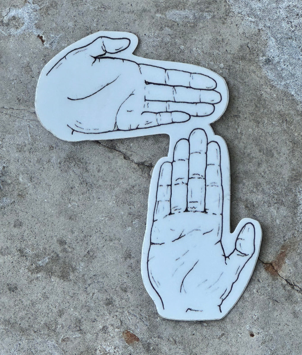 Michigan Hand vinyl stcker – Glow Fish Studios