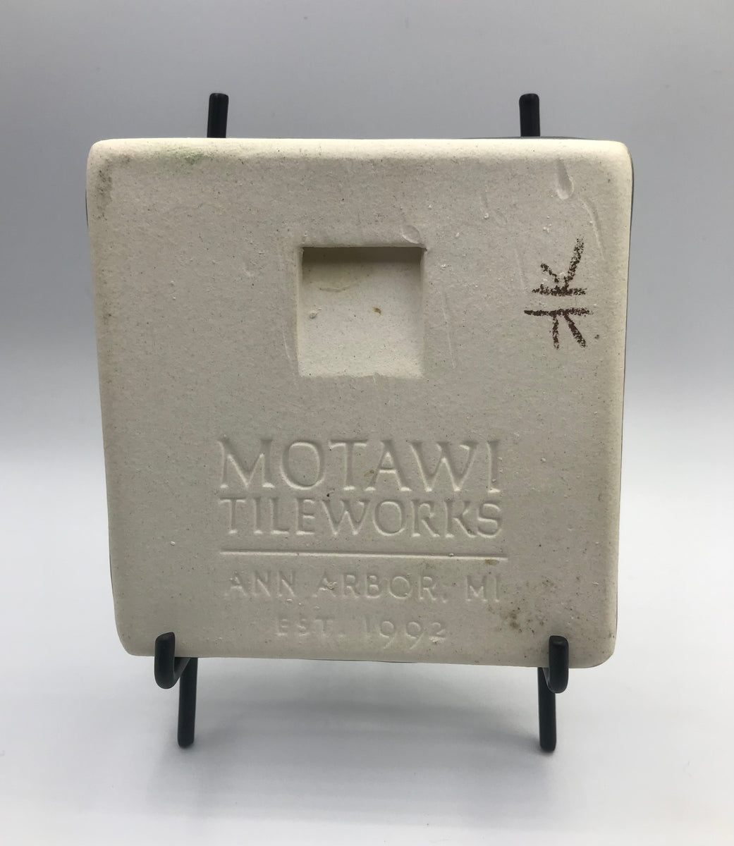 Motawi Tileworks 4x4 Owl Grey White – Glow Fish Studios